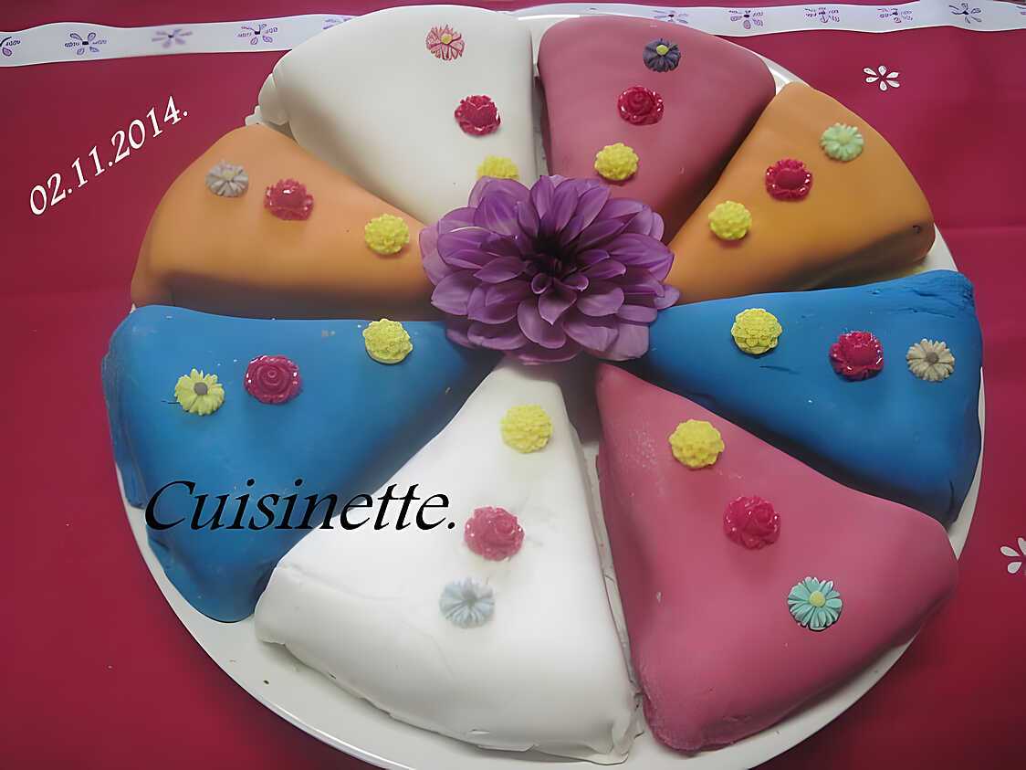 Recette de Parts de gâteaux fourrés et enveloppées.