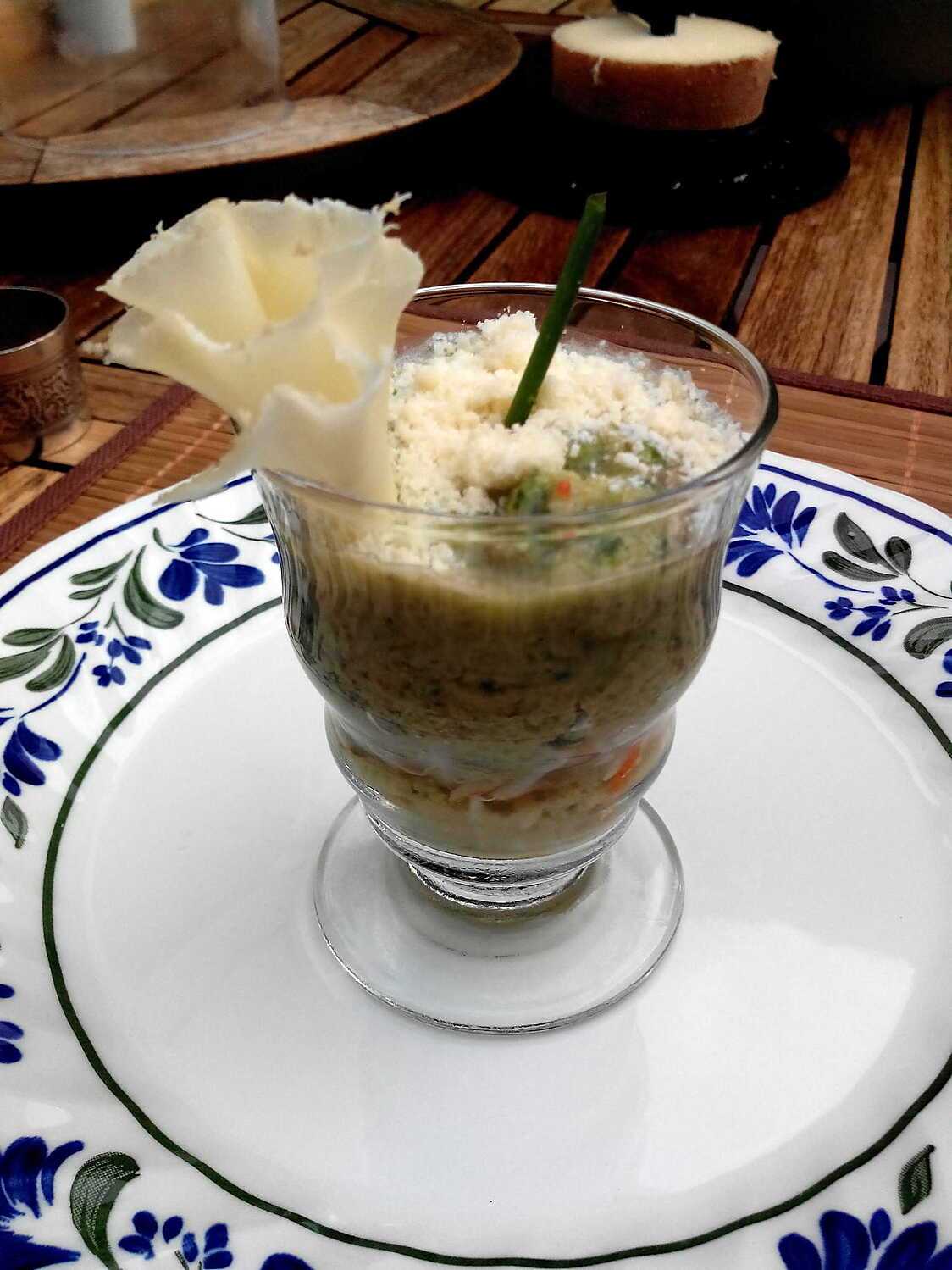 Recette de Verrine crabe / concombre