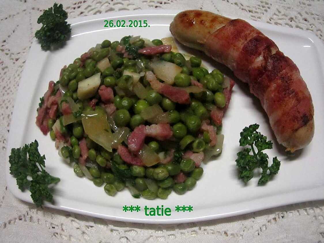 Recette de Boudin blanc bardés au poitrine fumés.