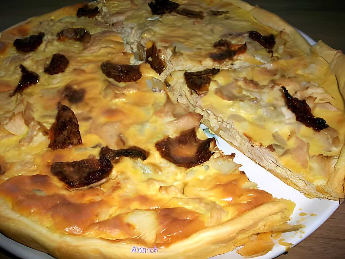 Recette de Quiche au poisson & tomates séchées