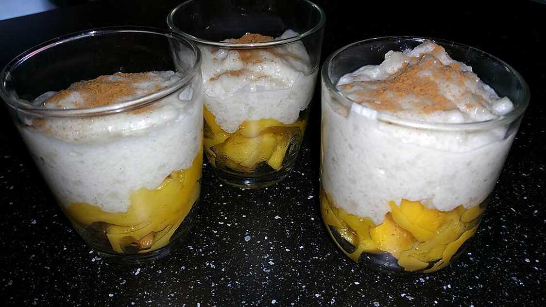 Recette de Perles de tapioca au lait de coco et à la mangue