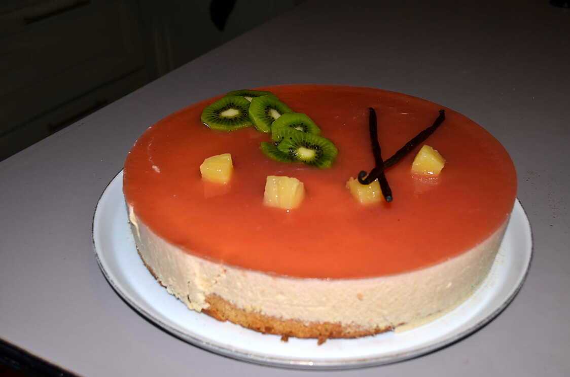 Recette d'ENTREMET BAVAROIS AUX FRUITS EXOTIQUES
