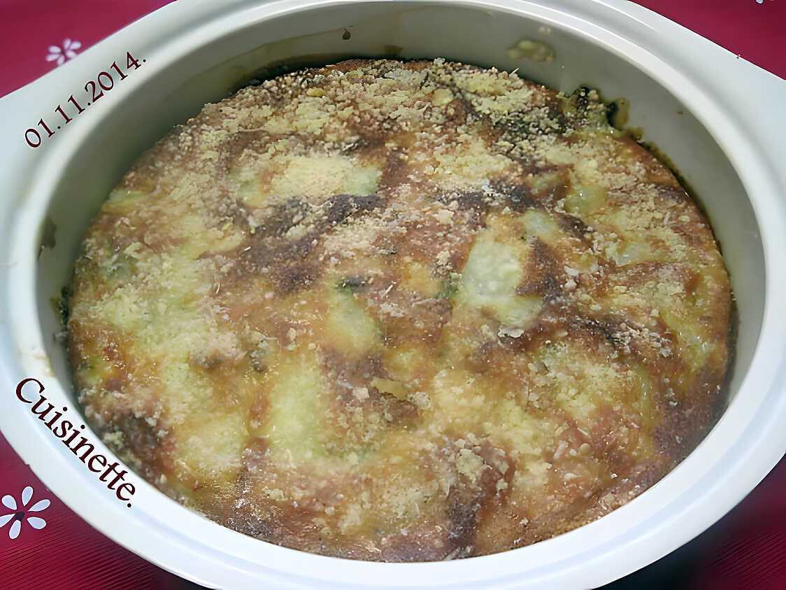Recette de Soufflet de jambon,endives. et parmesan.