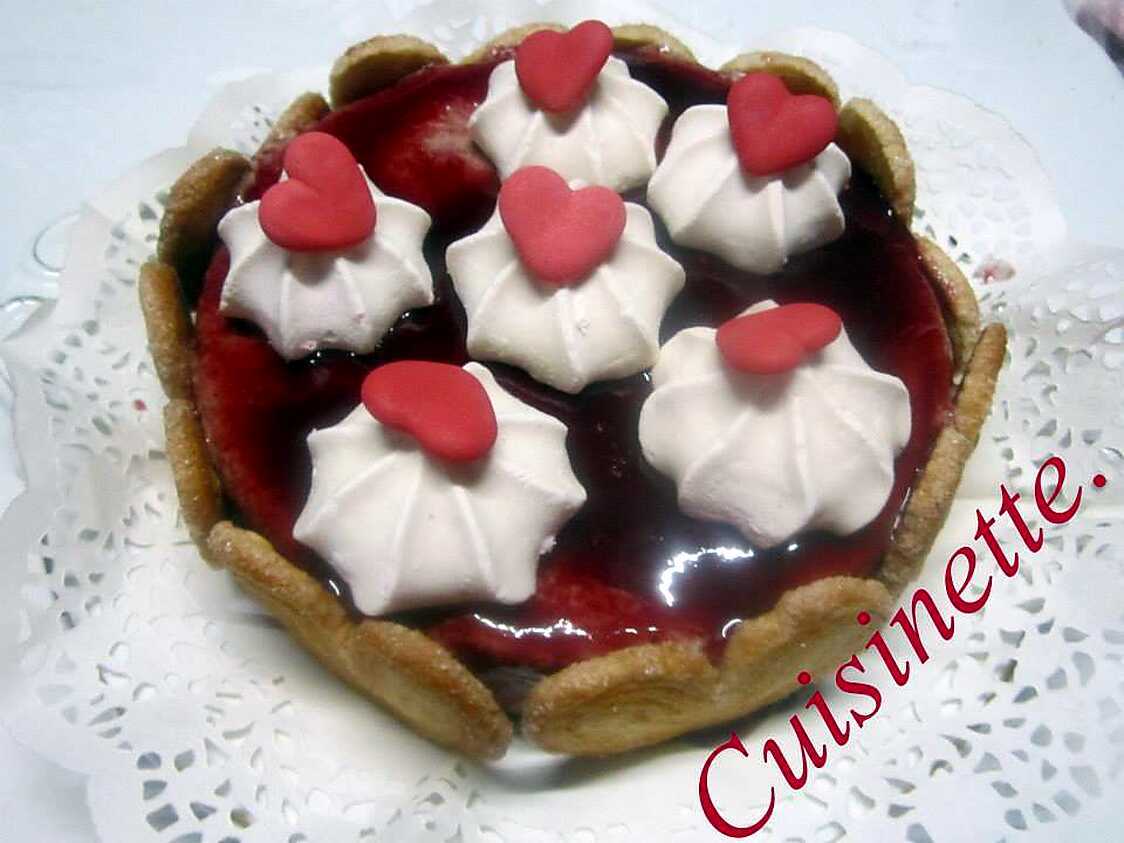 Recette de Vacherin vanille. chocolat. nappage fruits rouges. par ...