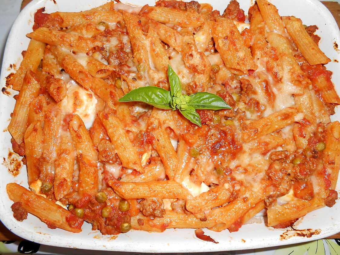 Recette de GRATIN DE PATES ALLA SICILIANA