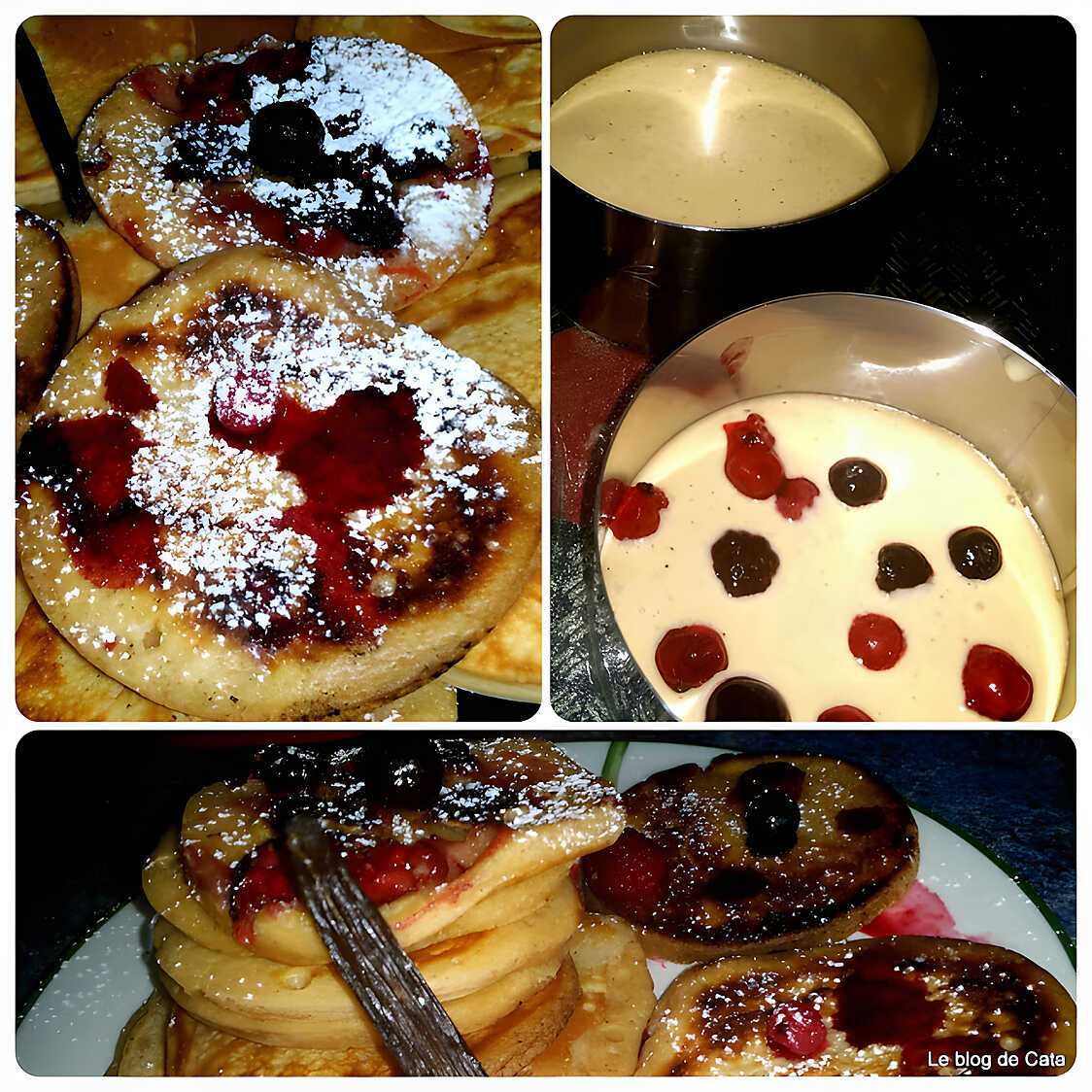 Recette de Pancakes à la vanille et aux fruits rouges