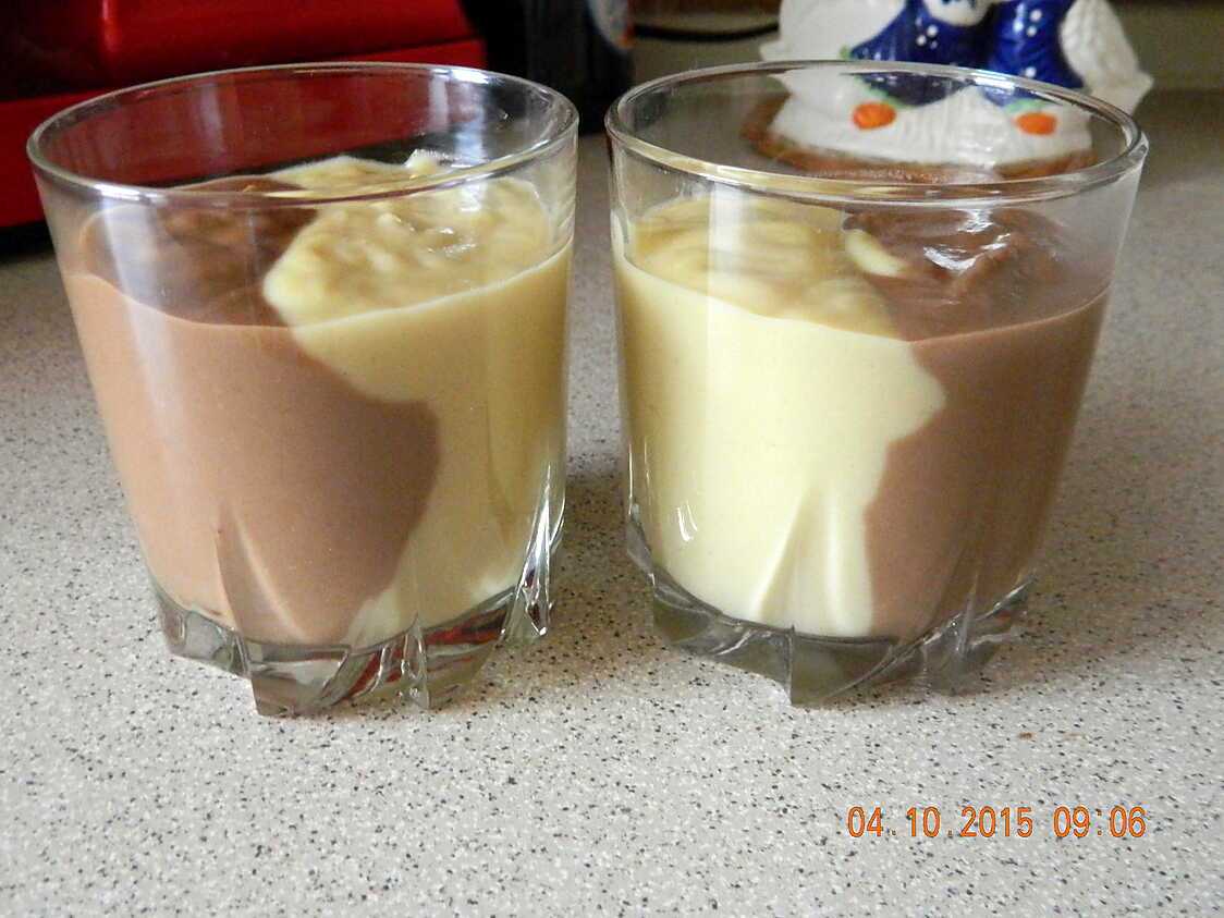 Recette de Duo de crèmes façon Danette