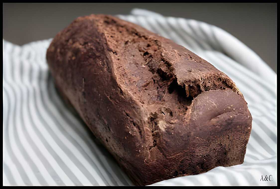 Recette de **Pain / cake au levain au chocolat noir & piment d'espelette