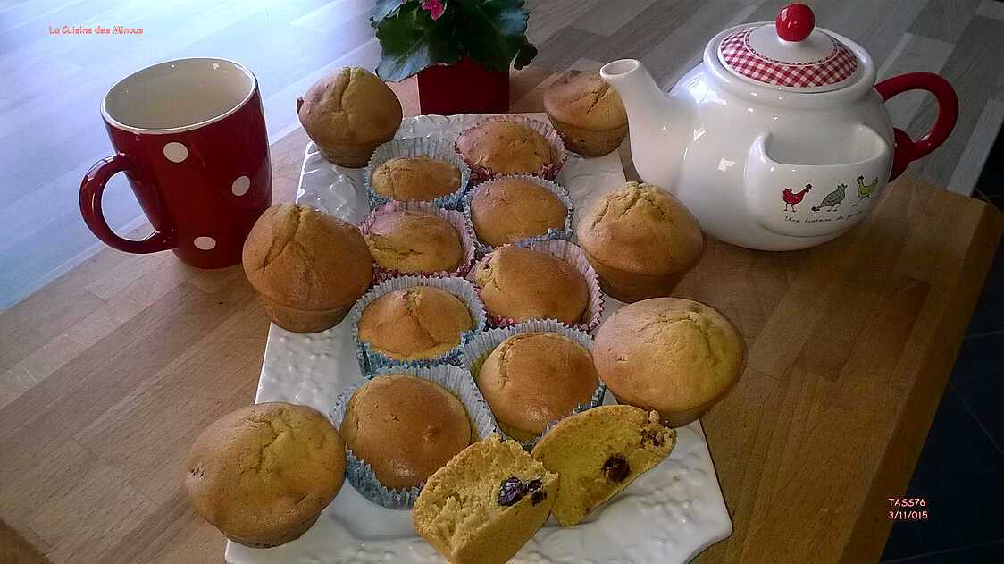 Recette de Muffin Américain aux Cranberry et Amaretto