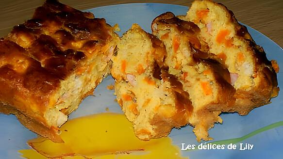 Recette de Cake au surimi et carottes au cumin
