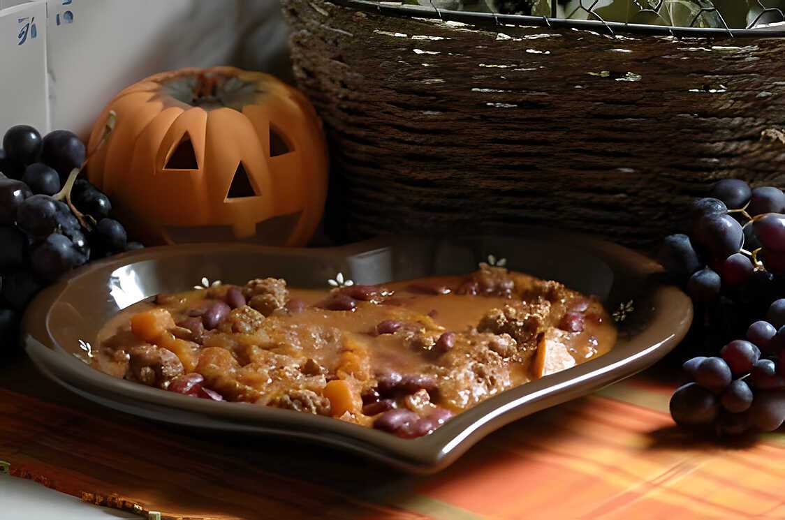 Recette de Chili con carne au potiron