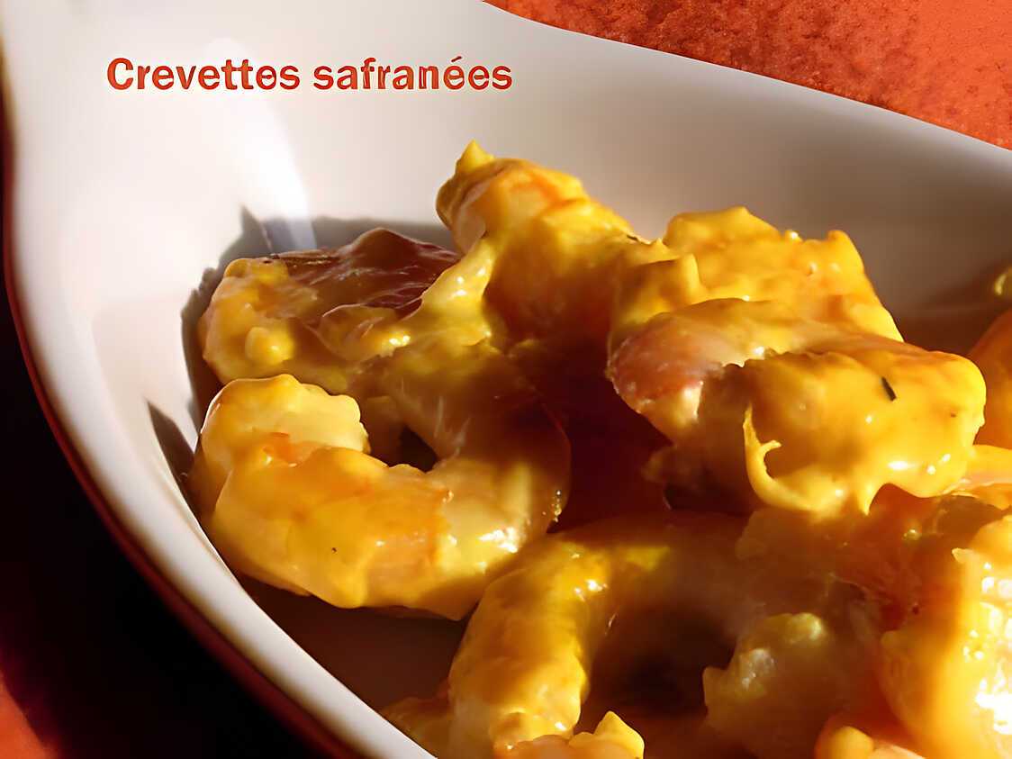 Recette de Crevettes safranées