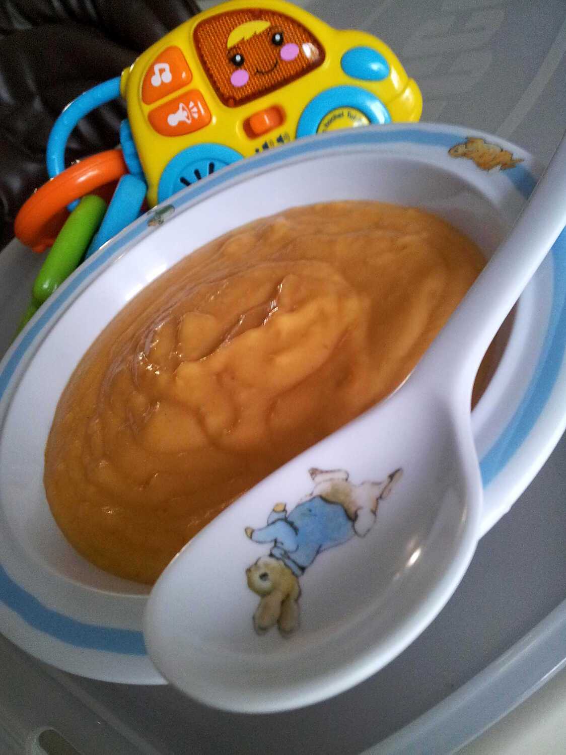 Recette de Purée potiron-kiri *Pour Bébé*