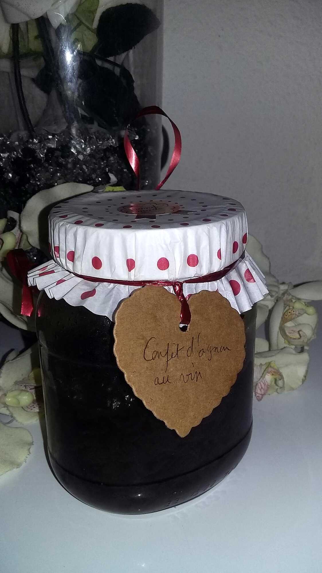 Recette de Confit d'oignon au vin rouge