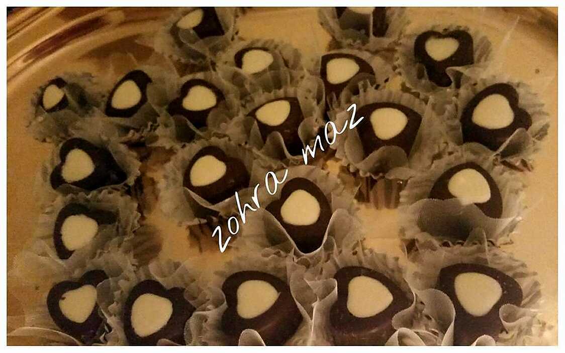 Recette de Cœurs chocolatés Coco/pralin
