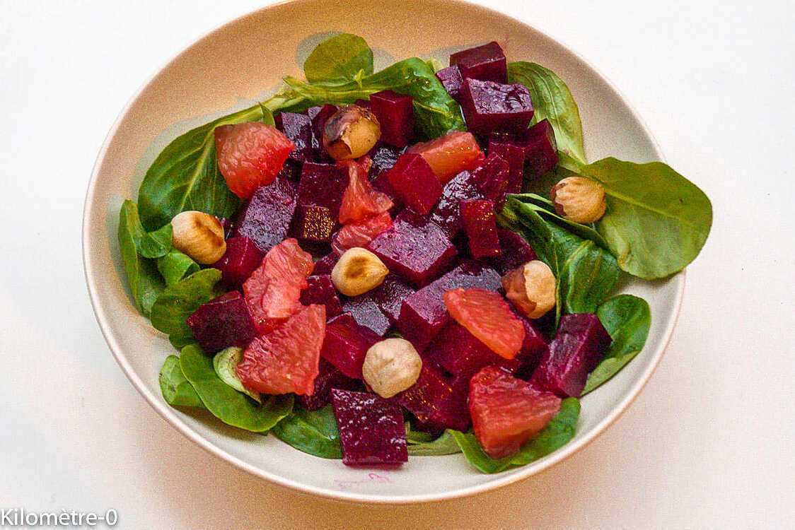 Recette de Salade de betterave au pamplemousse