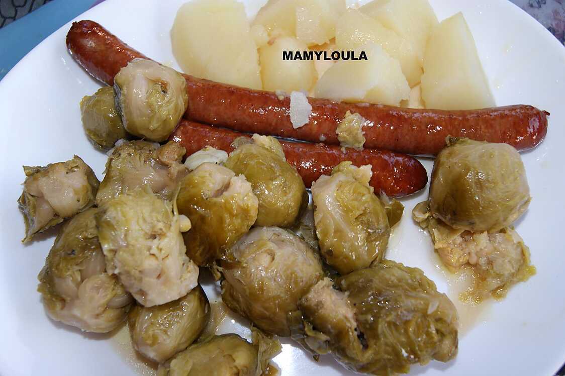 Recette de Choux de Bruxelles aux saucisses fumées maison
