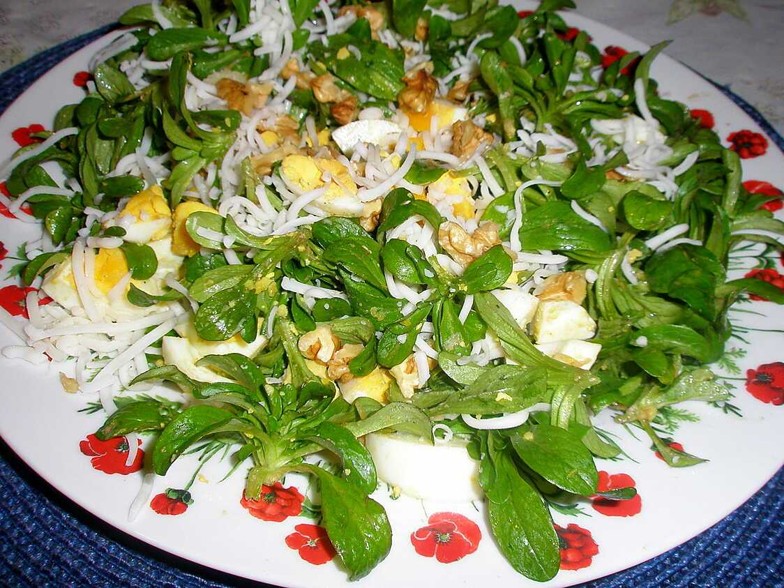 Recette de Salade d'un soir aux doucettes sauvages