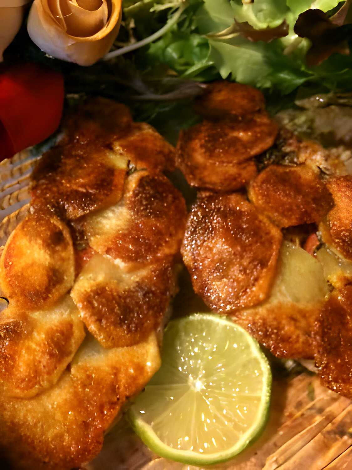 Recette de FILETS D' ROUGET EN ECAILLES D'OR