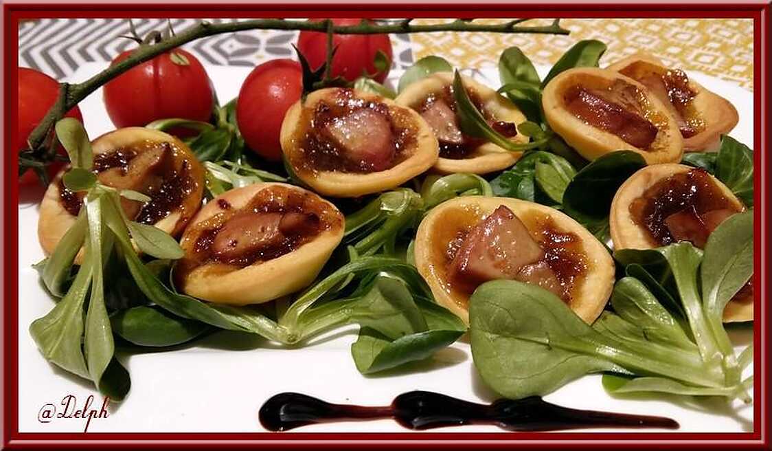 Recette de Tartelettes au confit d'oignons et Foie gras Labeyrie