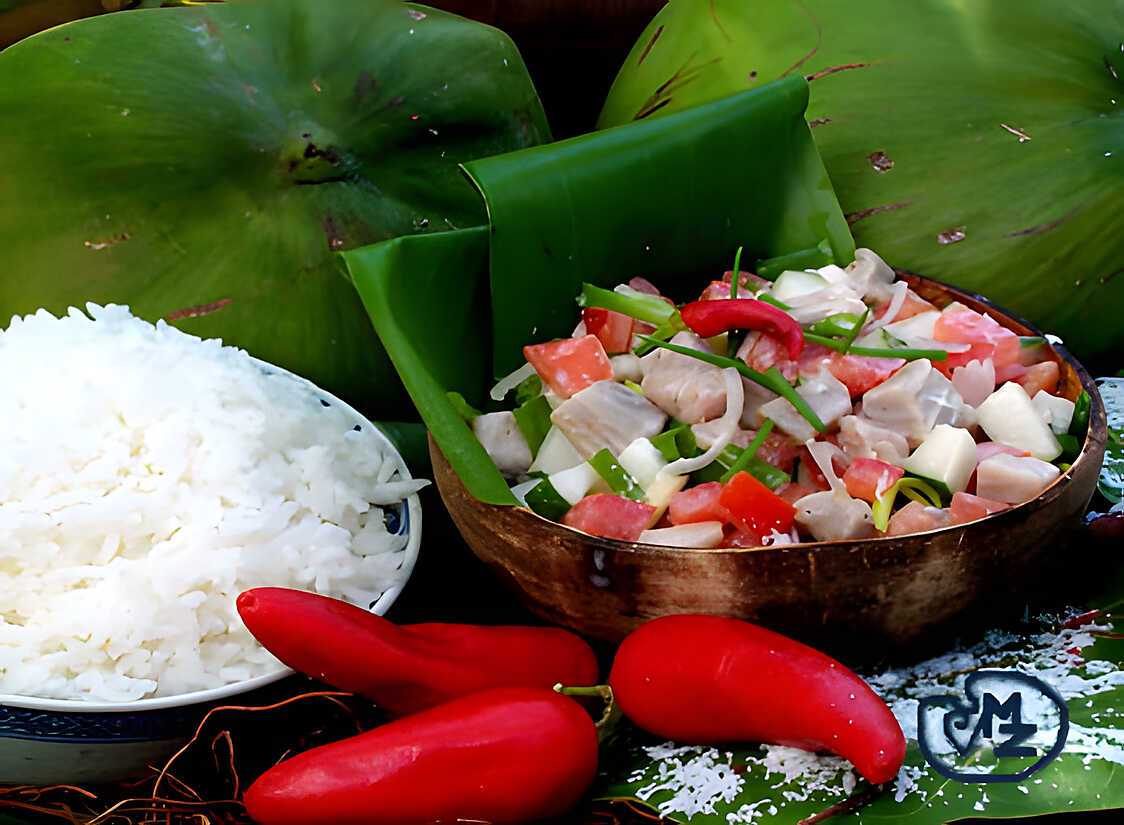 Recette de Poisson cru au lait de coco a la tahitienne