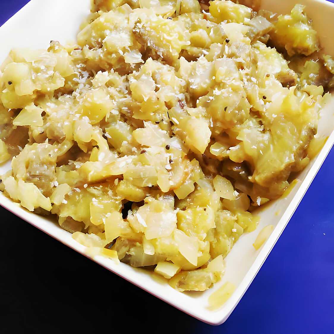 Recette de Banane verte à la noix de coco