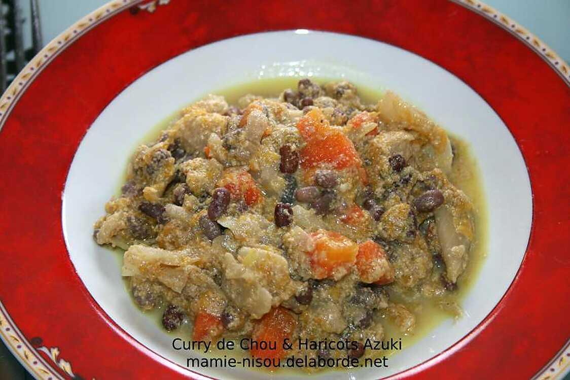 Recette de Curry de Chou & Haricots Azuki
