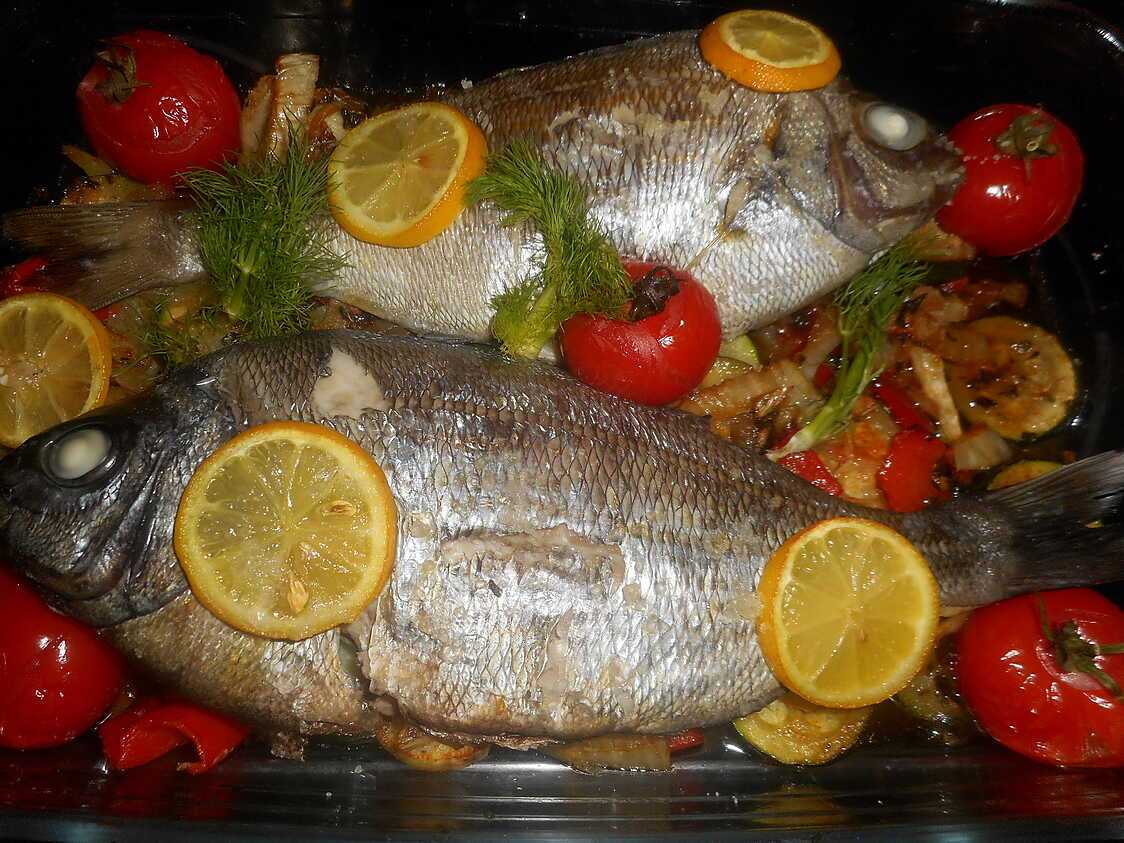 Recette de Dorade grise aux légumes du soleil
