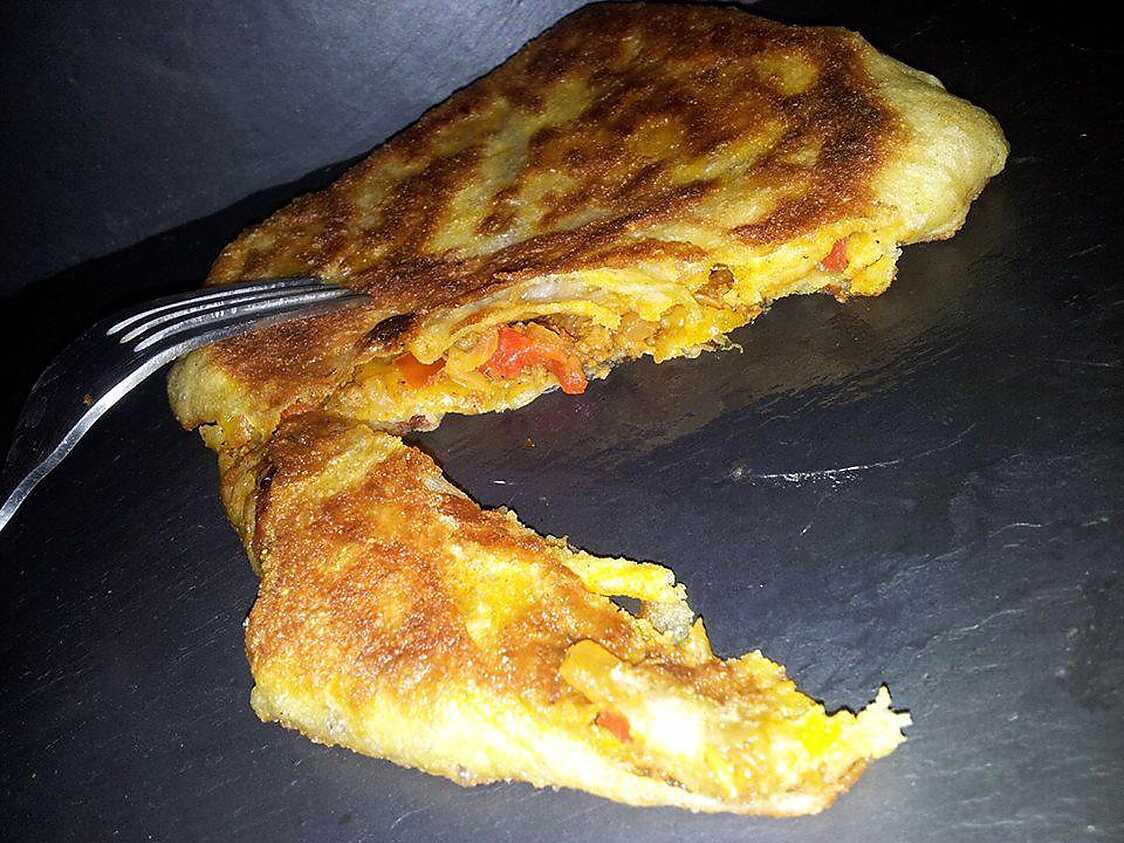 Recette de Msemens (crêpes feuilletées marocaines) farcis