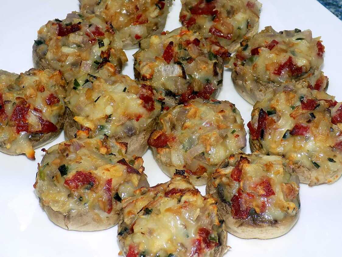 Recette de Champignons farcis à l'italienne
