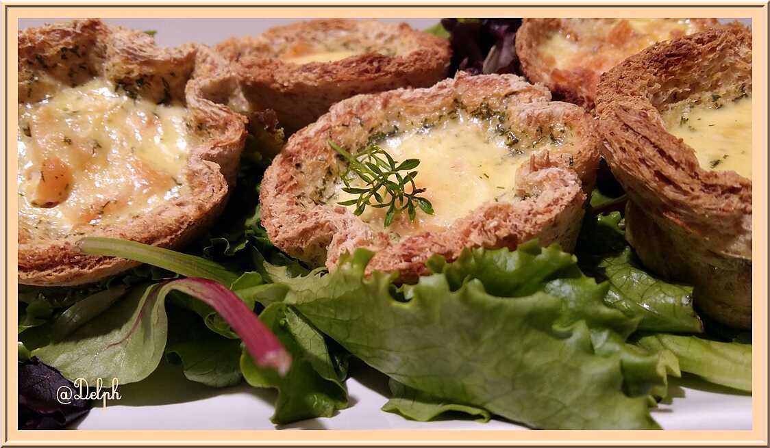 Recette de Quiche toast Cups au saumon