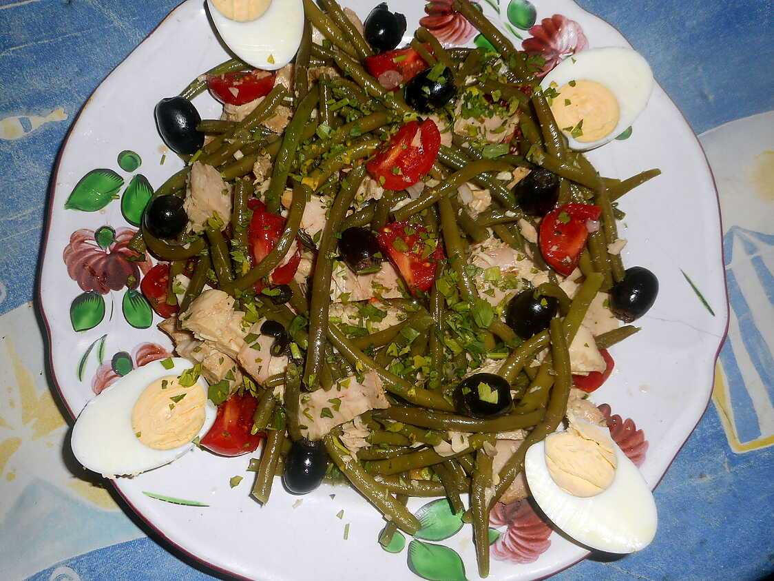 Recette de Salade d haricots vert au thon par jeanmerode