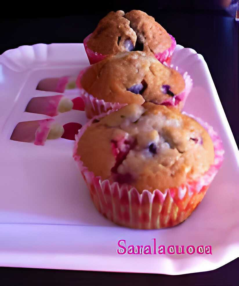 Recette de Muffins (aux fruits rouges)