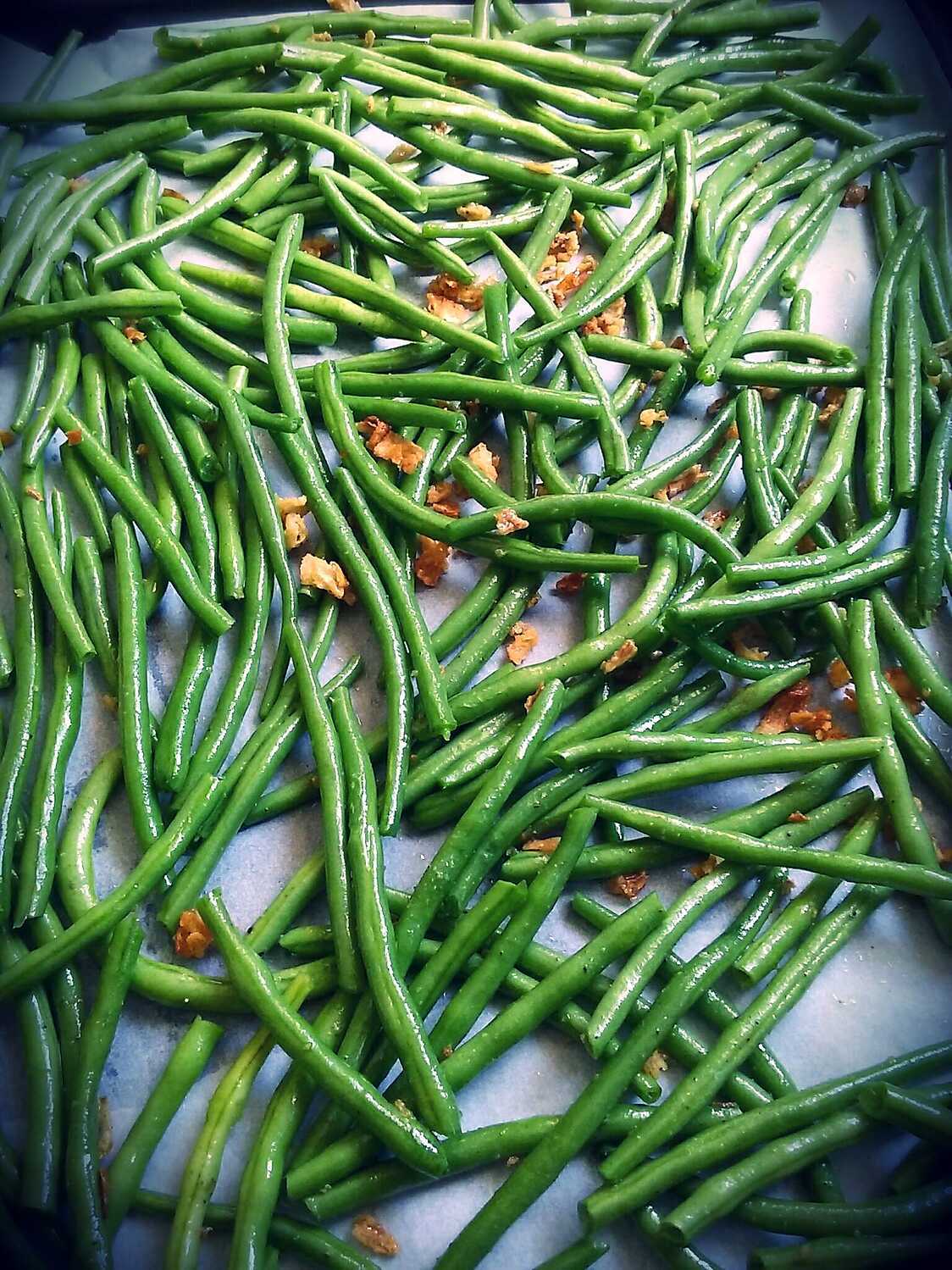 Recette de Haricots verts au four
