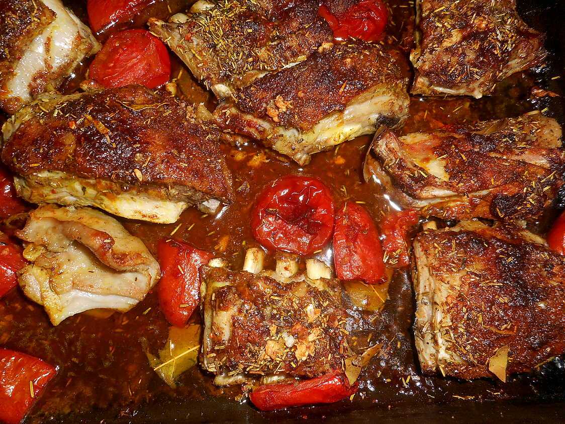 Recette de Poitrine d agneau de lait à la marocaine