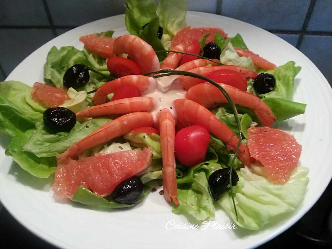 Recette de Salade de crevettes roses sauce Caesar