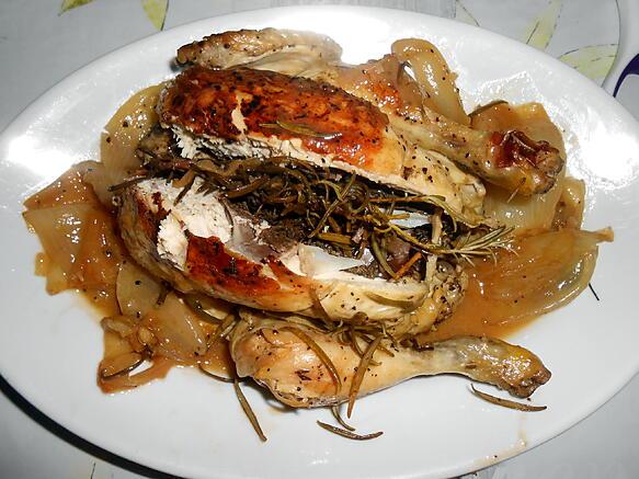 Recette de COQUELET FARCI AUX HERBES