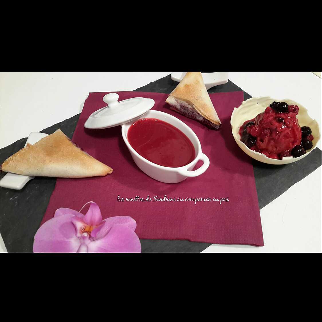 Recette de Sorbet aux fruits rouges par Recettes au companion ou pas de ...