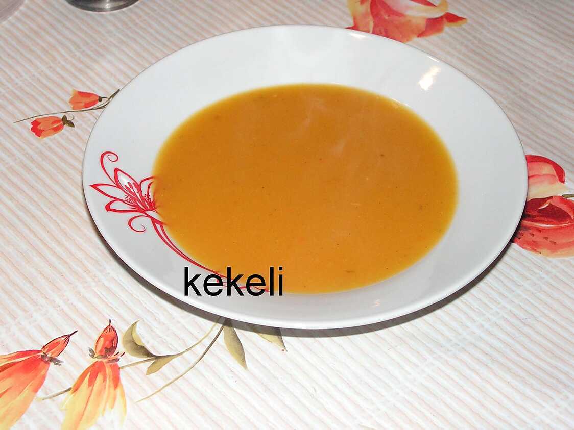 Recette de Soupe de potiron à la paysanne
