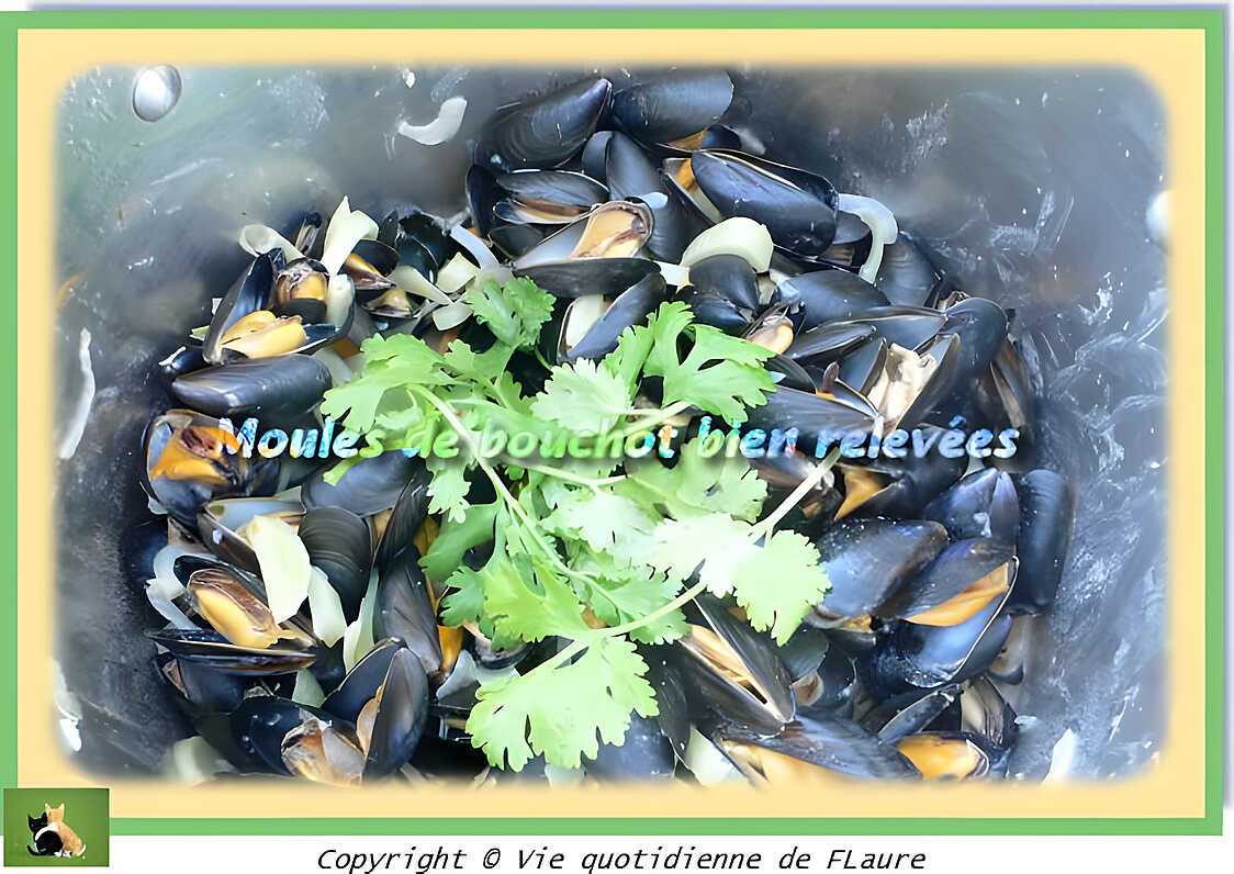 Recette de Moules de bouchot bien relevées