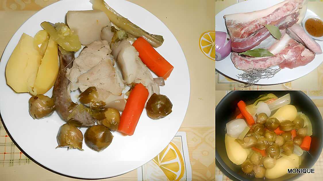 Recette de QUEUE DE COCHON EN POT AU FEU