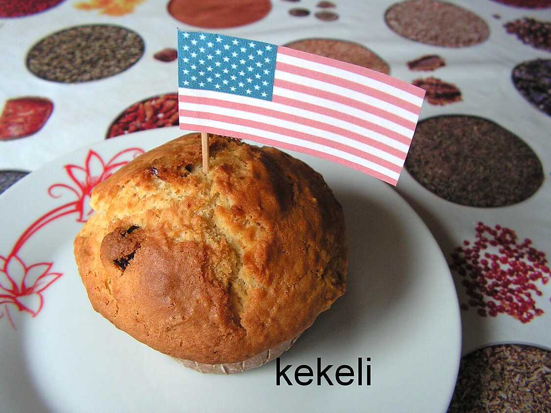 Recette de Muffins américain aux cramberries