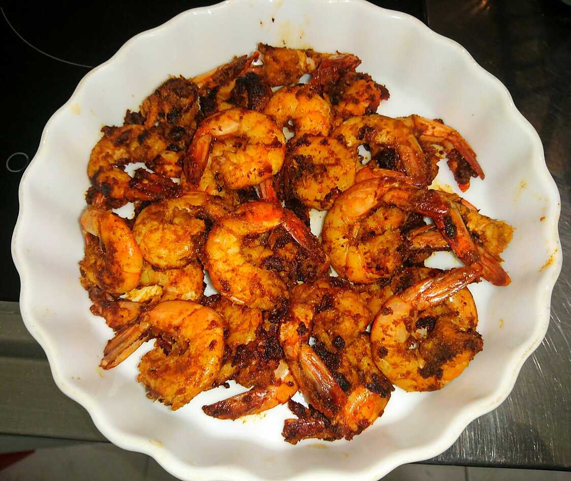 Recette d'Apéritif: crevettes au paprika