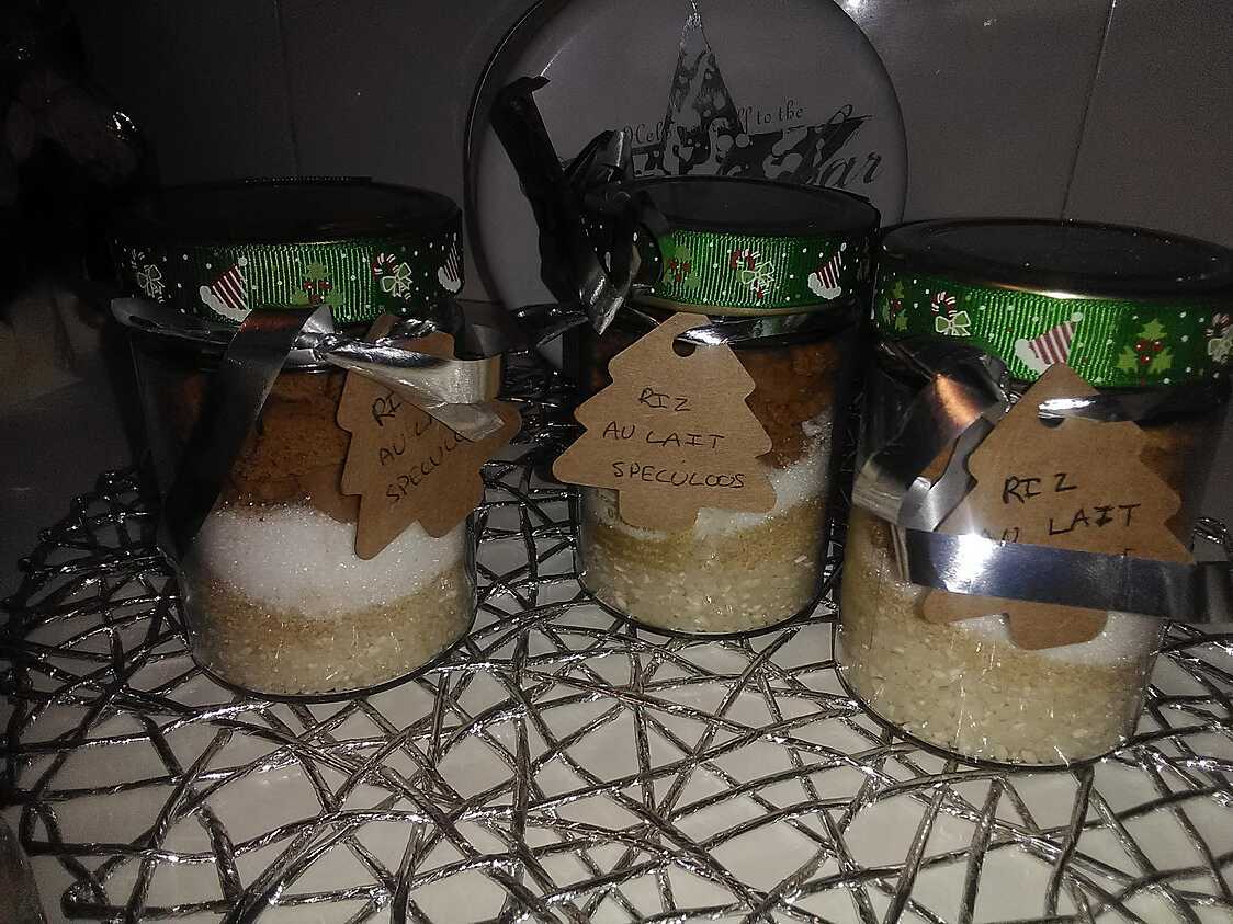 Recette de Kit riz au lait au speculoos cadeau a offrir