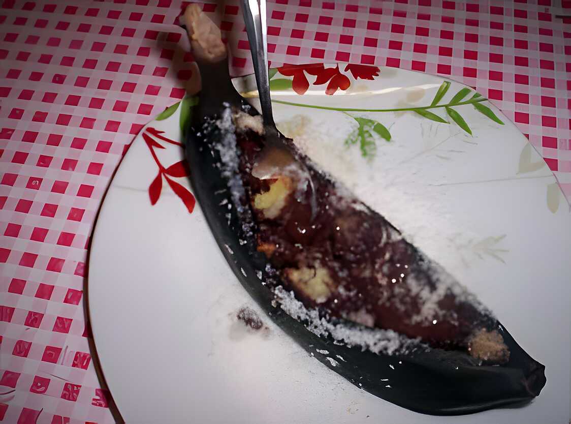 Recette de Banane choco au four