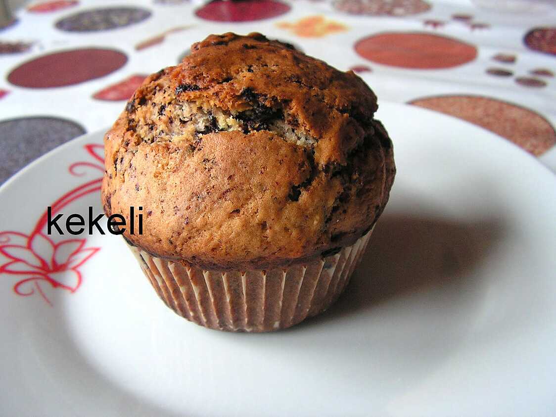 Recette de Muffins américain aux pépites de chocolat
