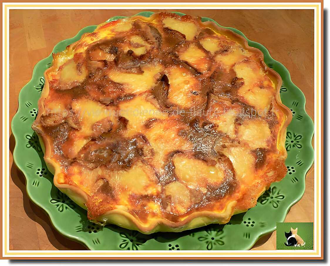 Recette de Tarte au fromage "bouchon" et andouille de Vire