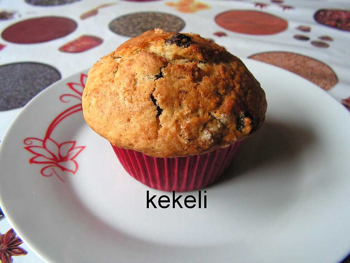 Recette de Muffins américain aux raisins secs