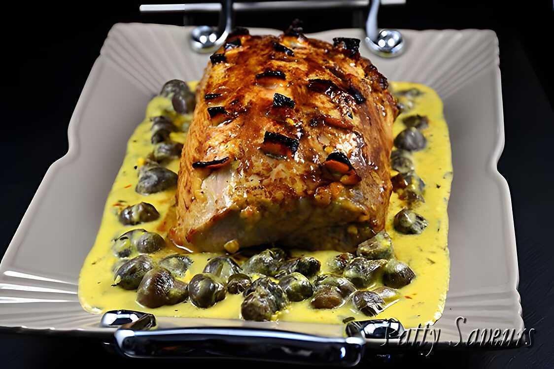 Recette de Rôti de Porc - Sauce Orange et Safran