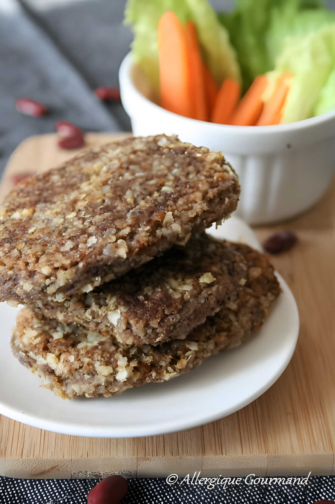 Recette de Steaks d'haricots rouges, bio, sans gluten, sans lait, sans ...